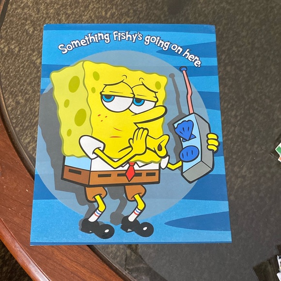 Nickelodeon | Other | Vtg Spongebob Squarepants Two Pocket Folder 203 ...